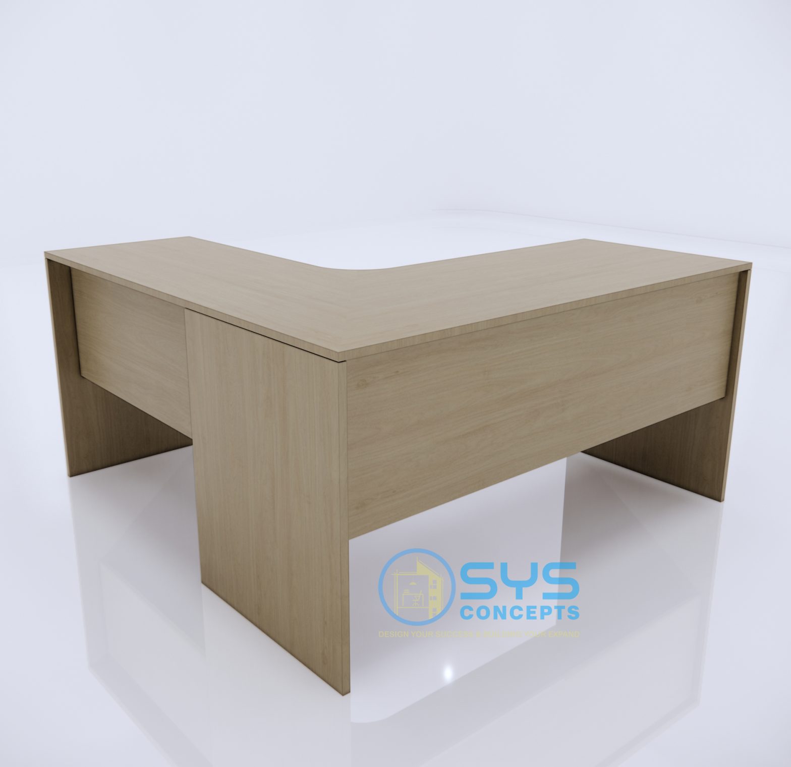 Freestanding Table 004 – Simple & Elegant Desk Design